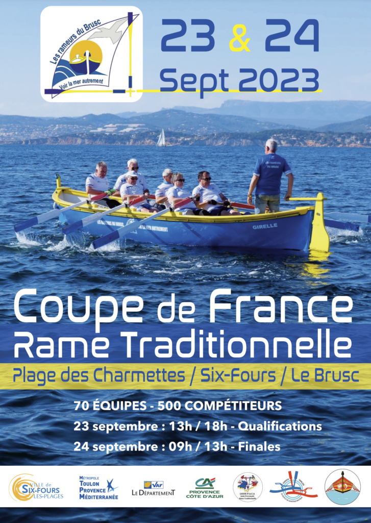 Coupe de france 2023 au Brusc - Collioure Sportif Aviron